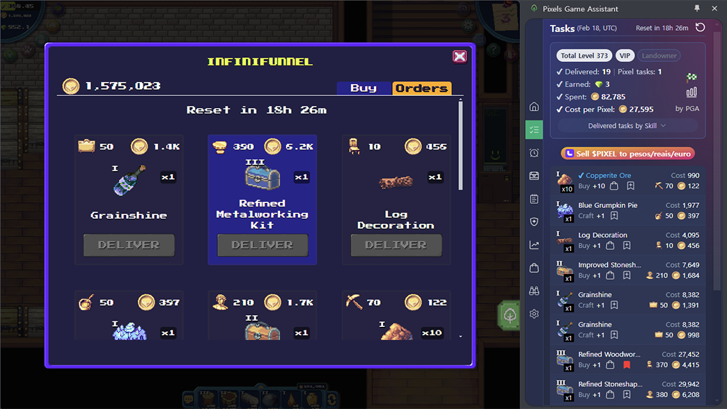 Pixels Web Assistant | Pixels Player & Market Analytics Portal